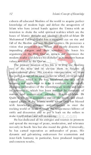 Islamic Concept of Knowledge | PDF