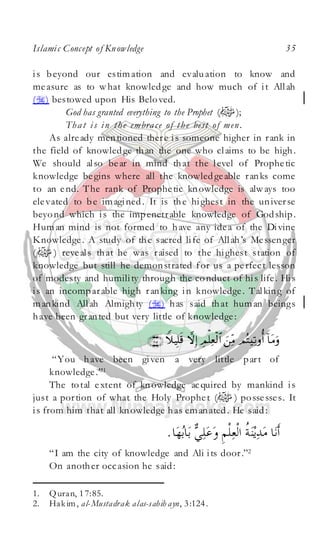 Islamic Concept of Knowledge | PDF
