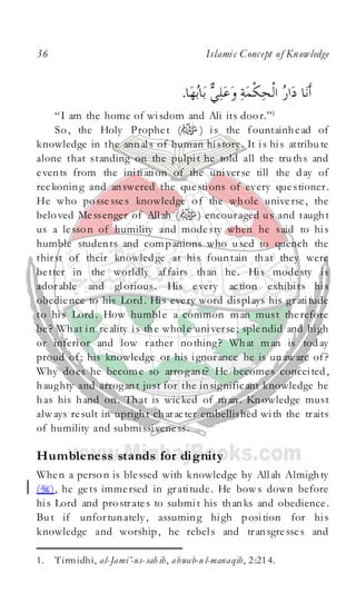 Islamic Concept of Knowledge | PDF