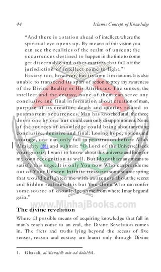 Islamic Concept of Knowledge | PDF