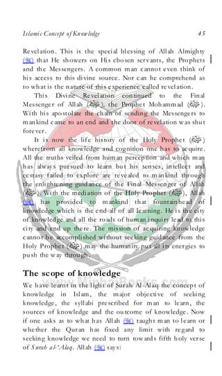 Islamic Concept of Knowledge | PDF
