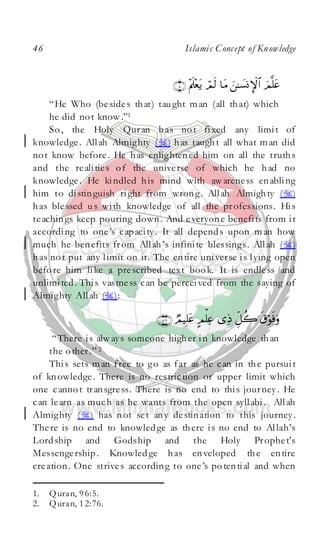 Islamic Concept of Knowledge | PDF
