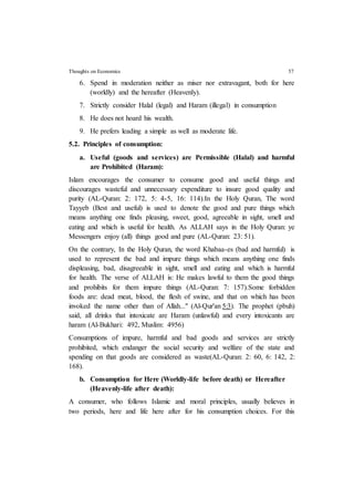 Application of Islamic Consumer Theory: An Empirical Analysis in the ...