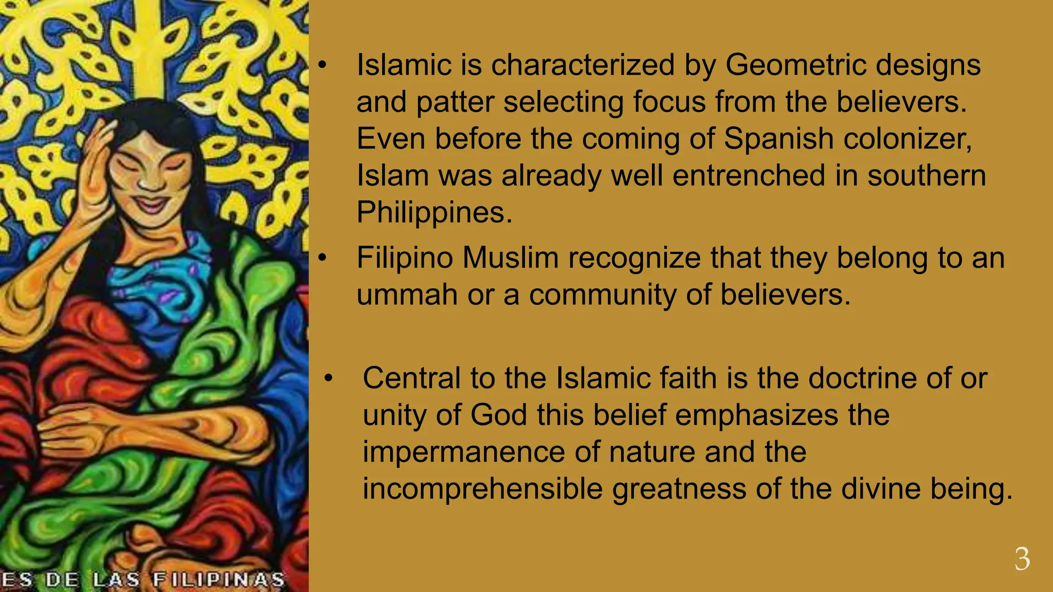 ISLAMIC-ERA Contemporary Philippines arts from the region | PPTX
