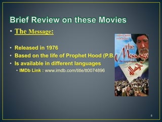 Islamic movies-presentation | PPTX