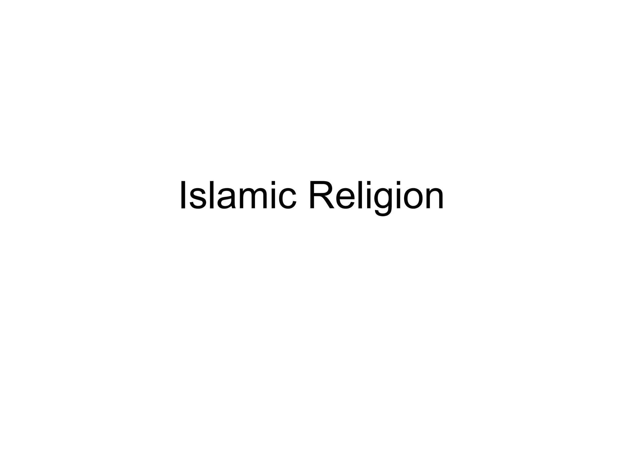 Islamic Religion | PPT