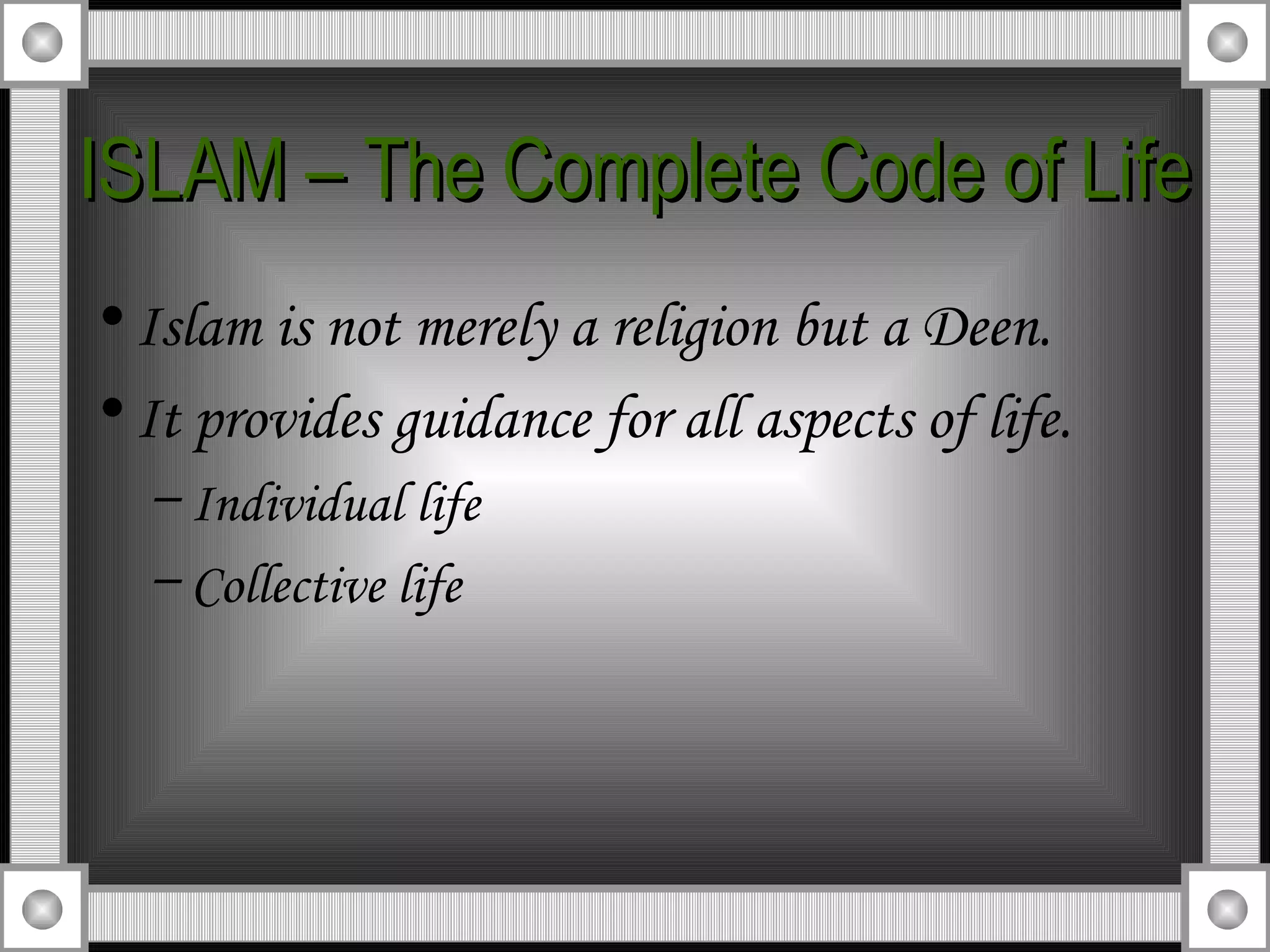 Islamic Wealth Circulation | PPT