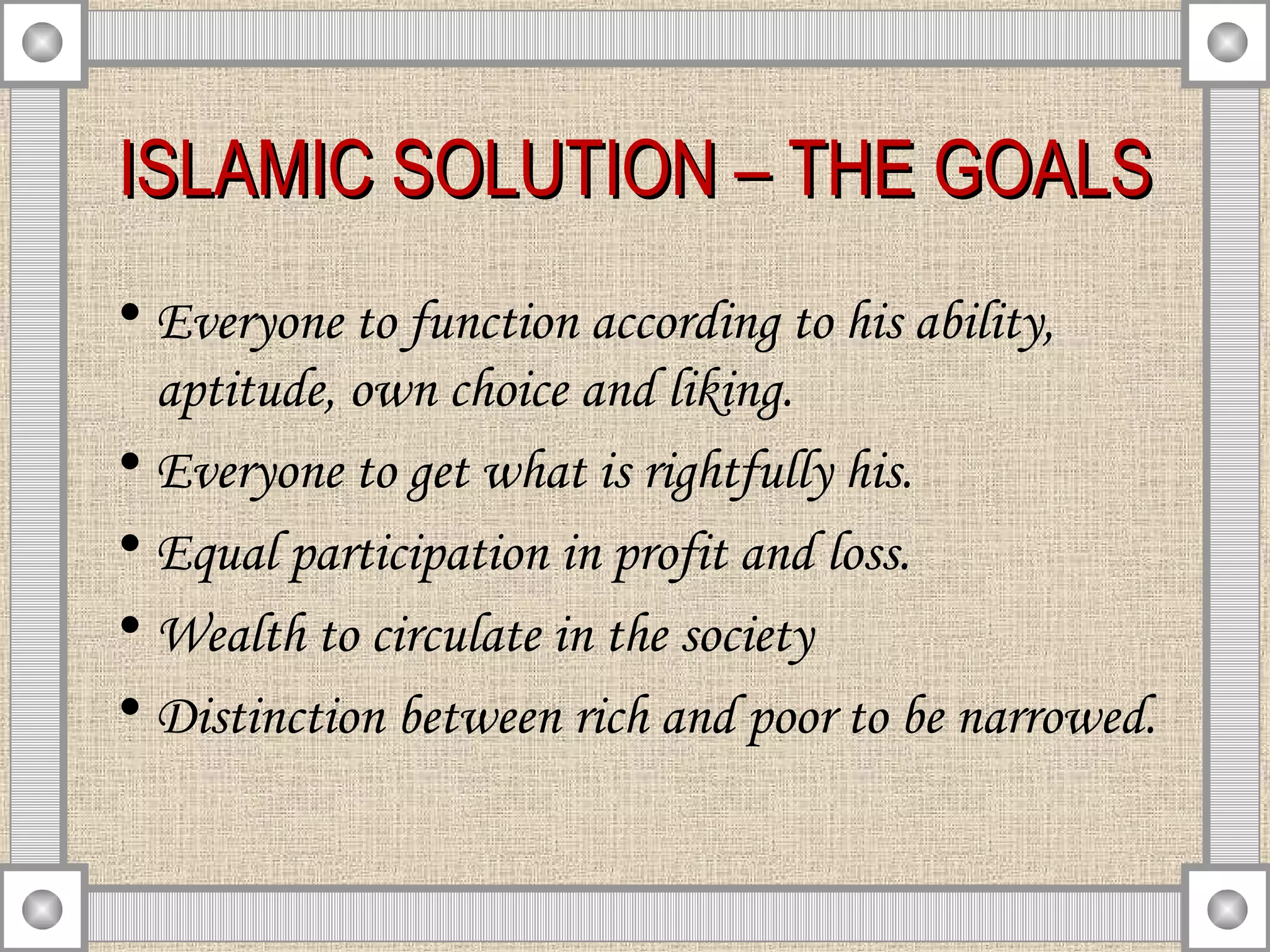 Islamic Wealth Circulation | PPT