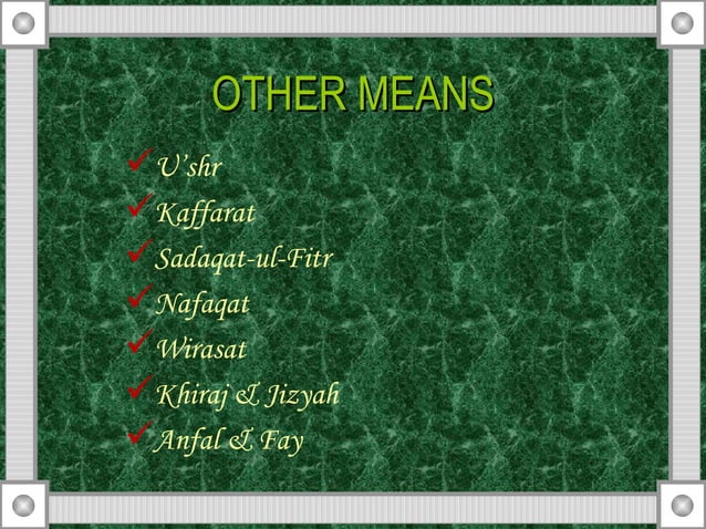 Islamic Wealth Circulation | PPT