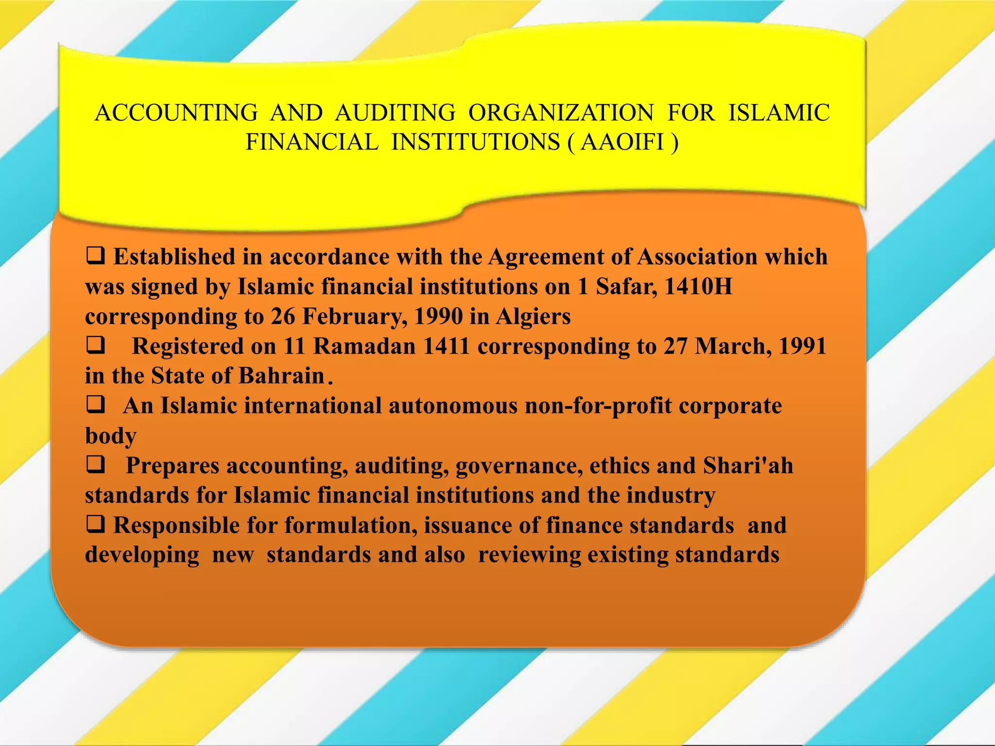 Islamic accounting presentation | PPTX