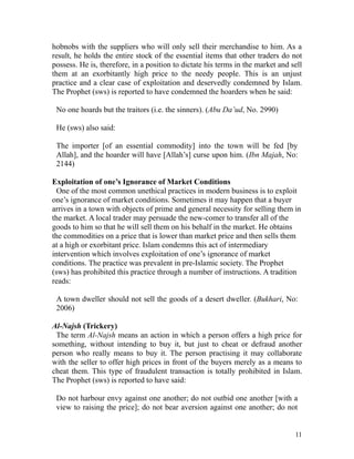 Islamic Approach to Business Ethics | PDF