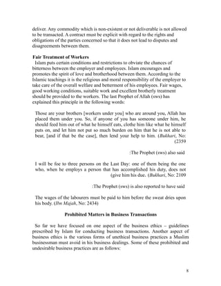 Islamic Approach to Business Ethics | PDF