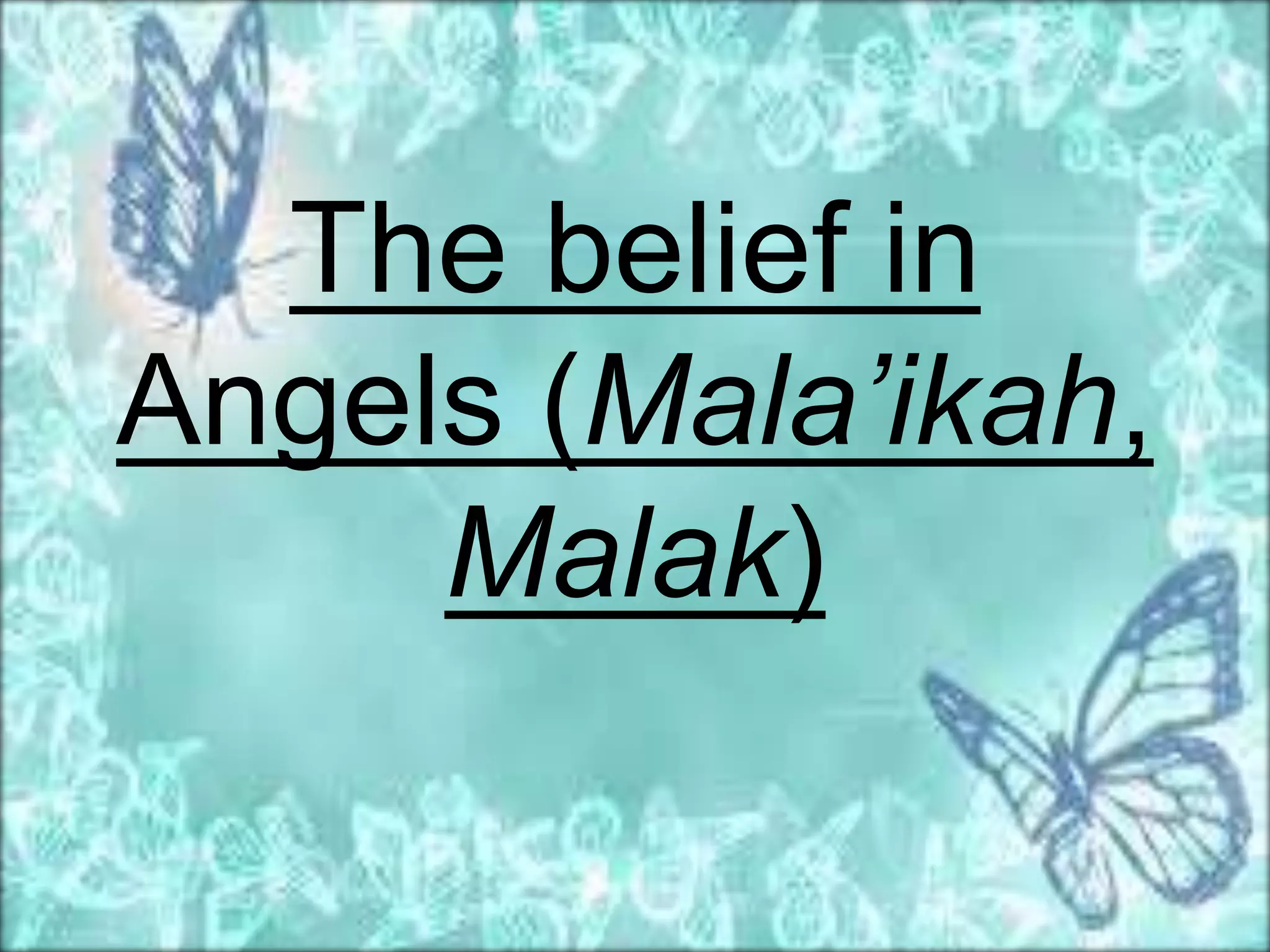 Islamic aqidah Belief in Unseen Matters | PPTX