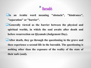 Islamic aqidah Belief in Unseen Matters | PPTX