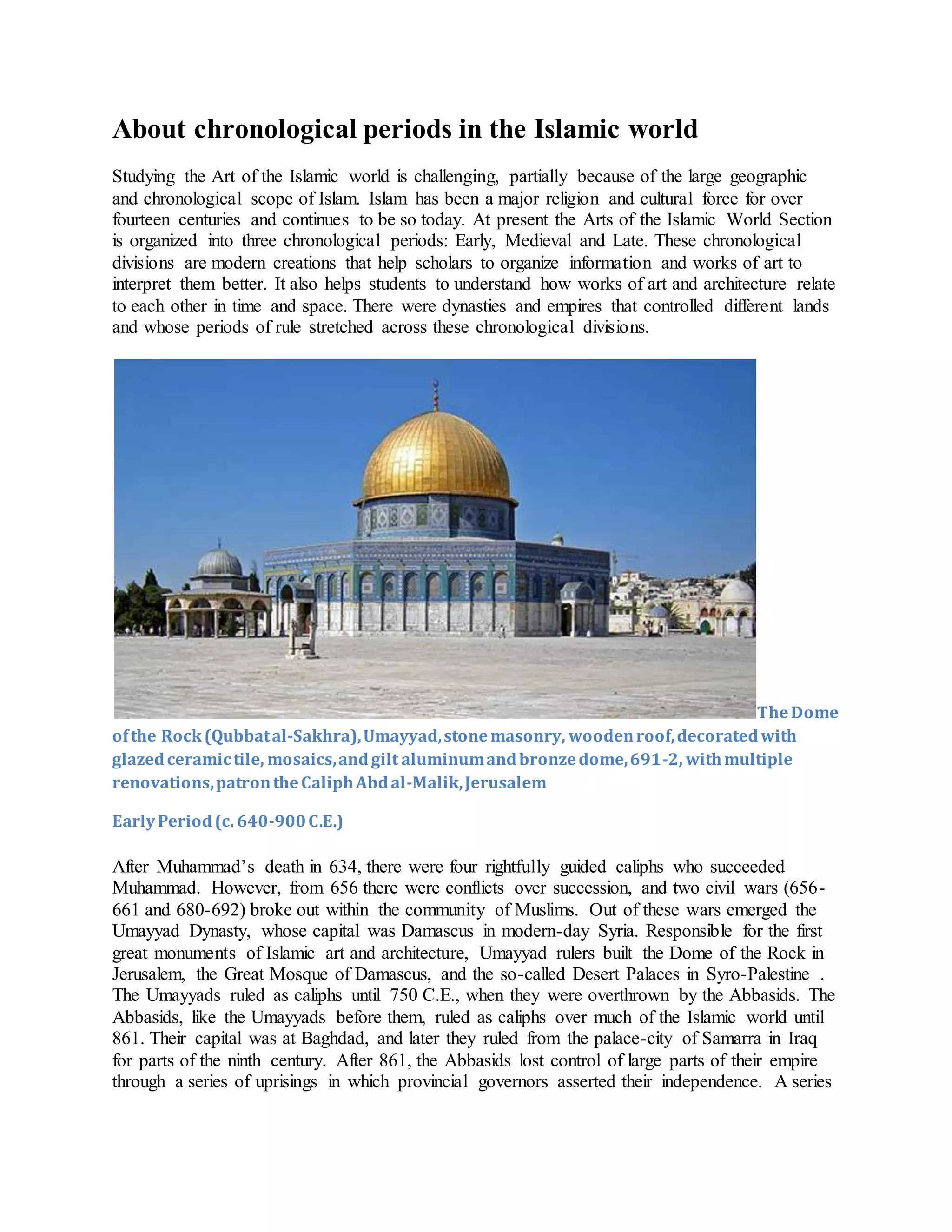 Islamic architecture | DOCX