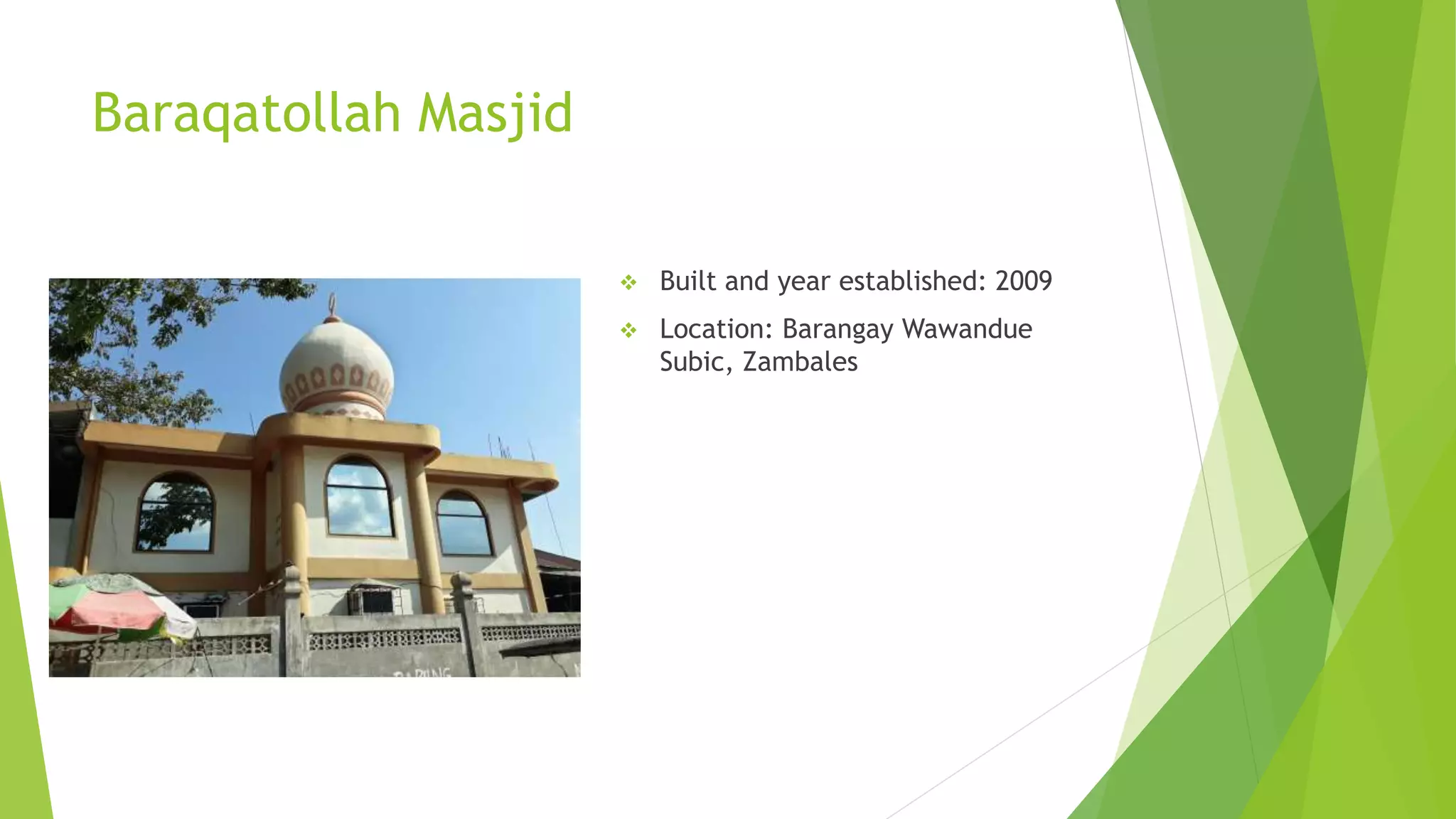Islamic architecture (Mosque In Wawandue) | PPTX