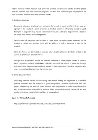 Islamic architecture module outline march 2016 | PDF