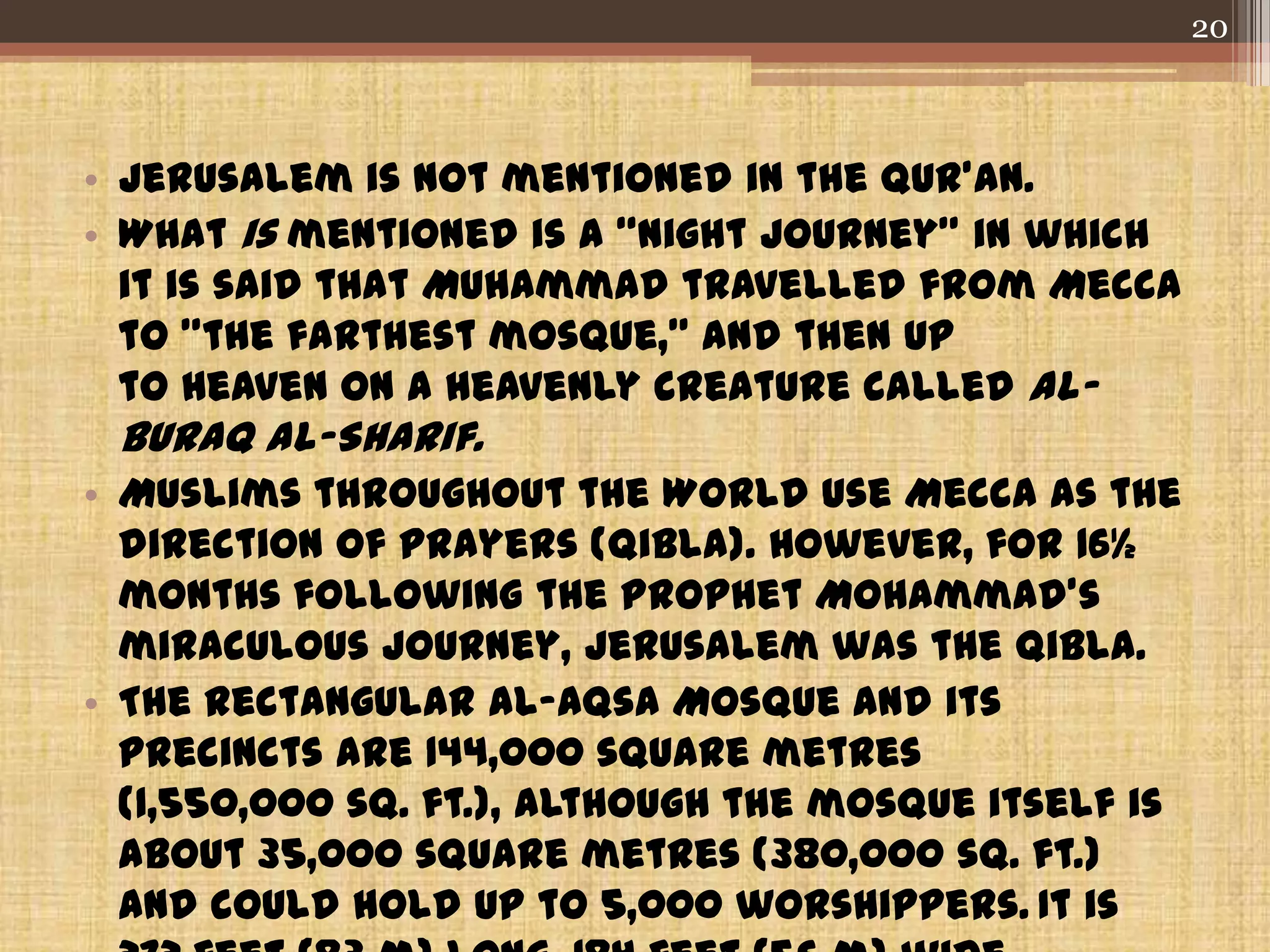 Islamic architecture in jerusalem | PPTX