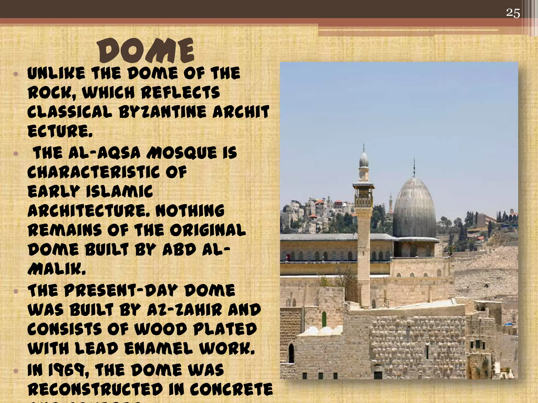 Islamic architecture in jerusalem | PPTX