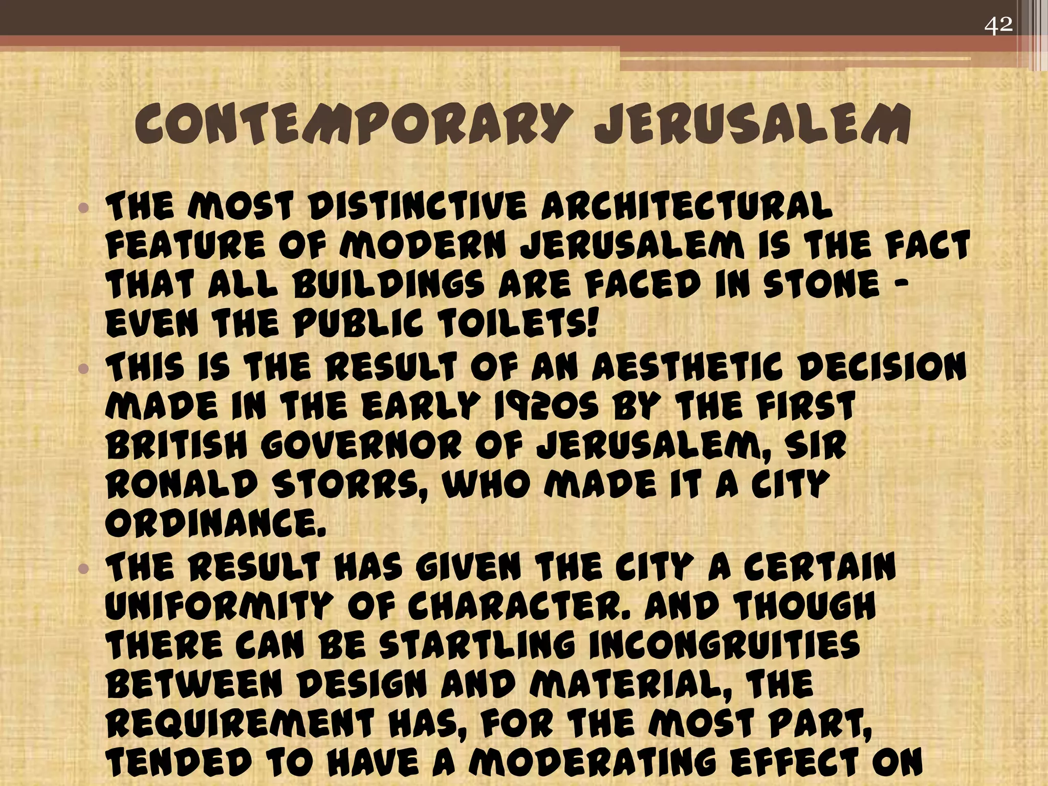 Islamic architecture in jerusalem | PPTX