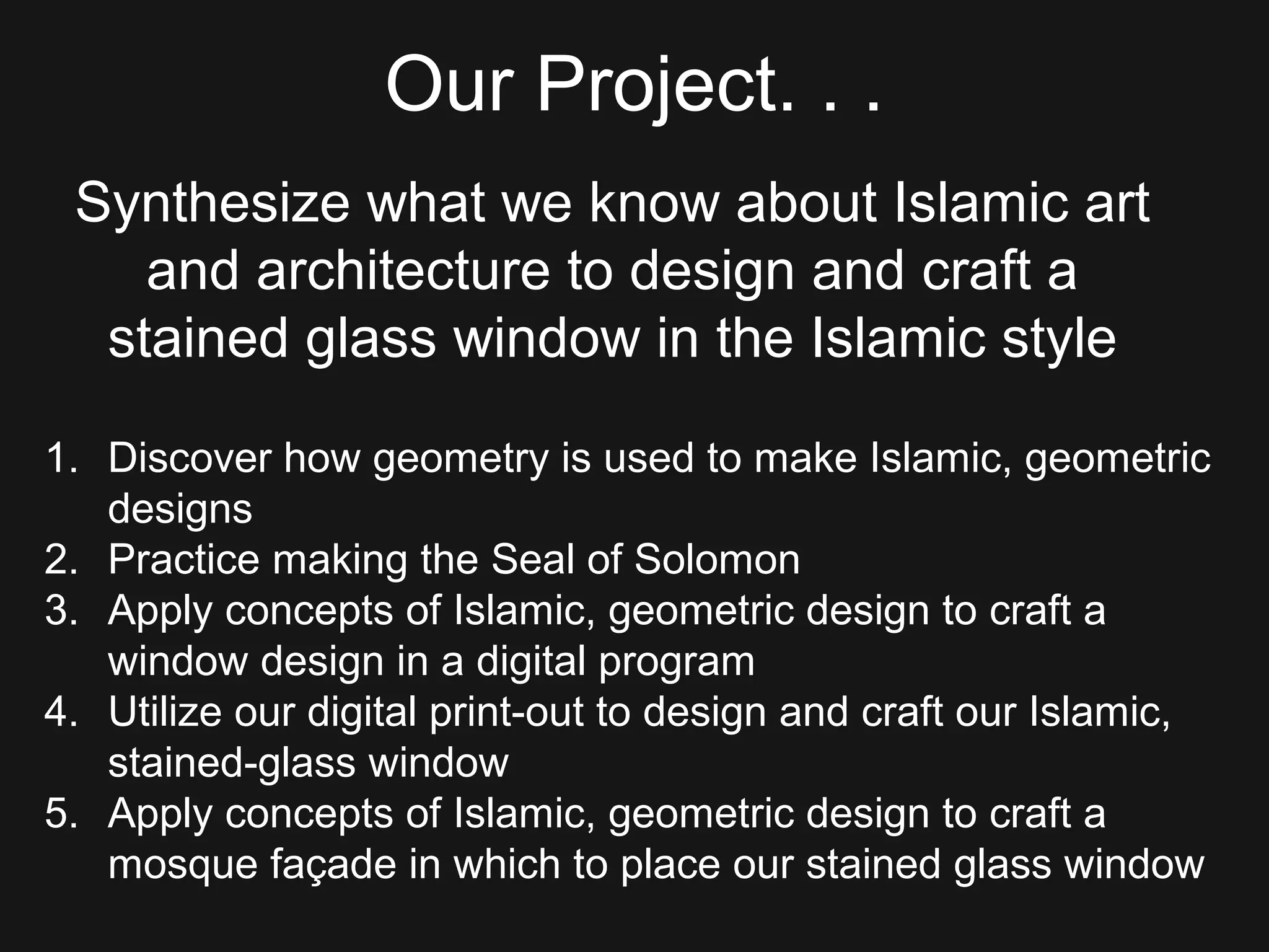 Islamic art and stained glass | PPT
