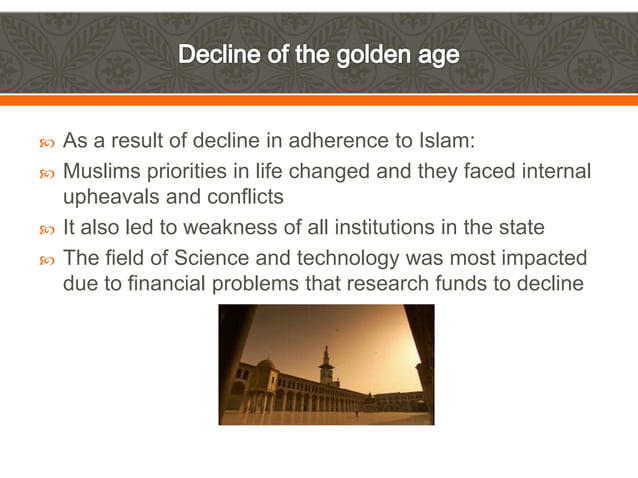 Golden Age of Islamic Civilization. | PPT