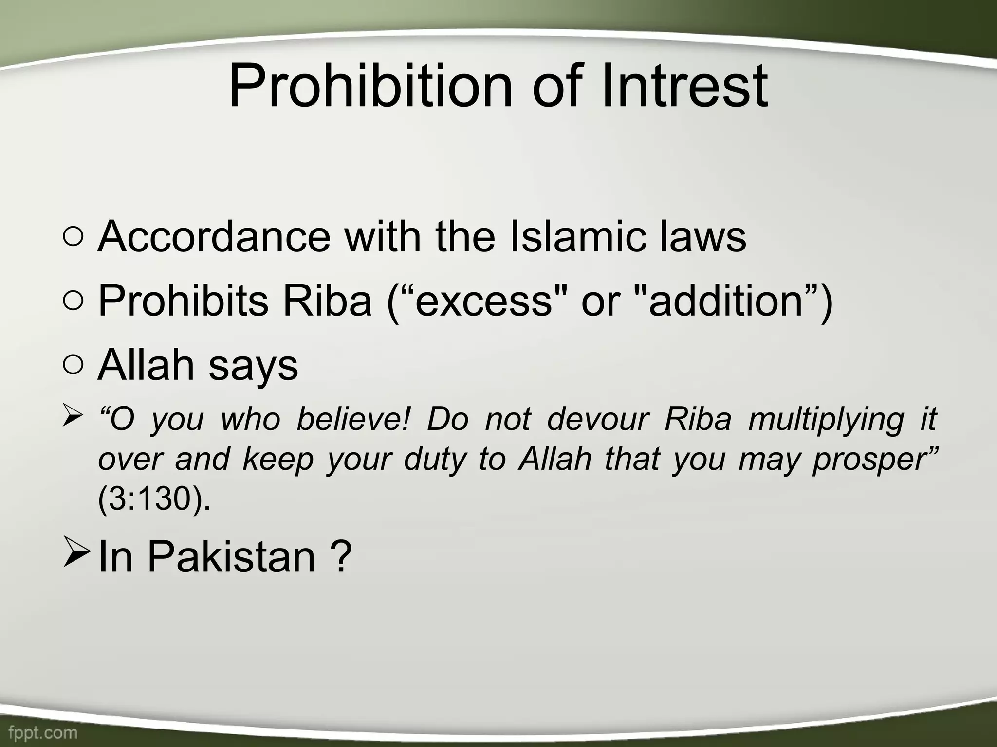 Islamic banking | PPT