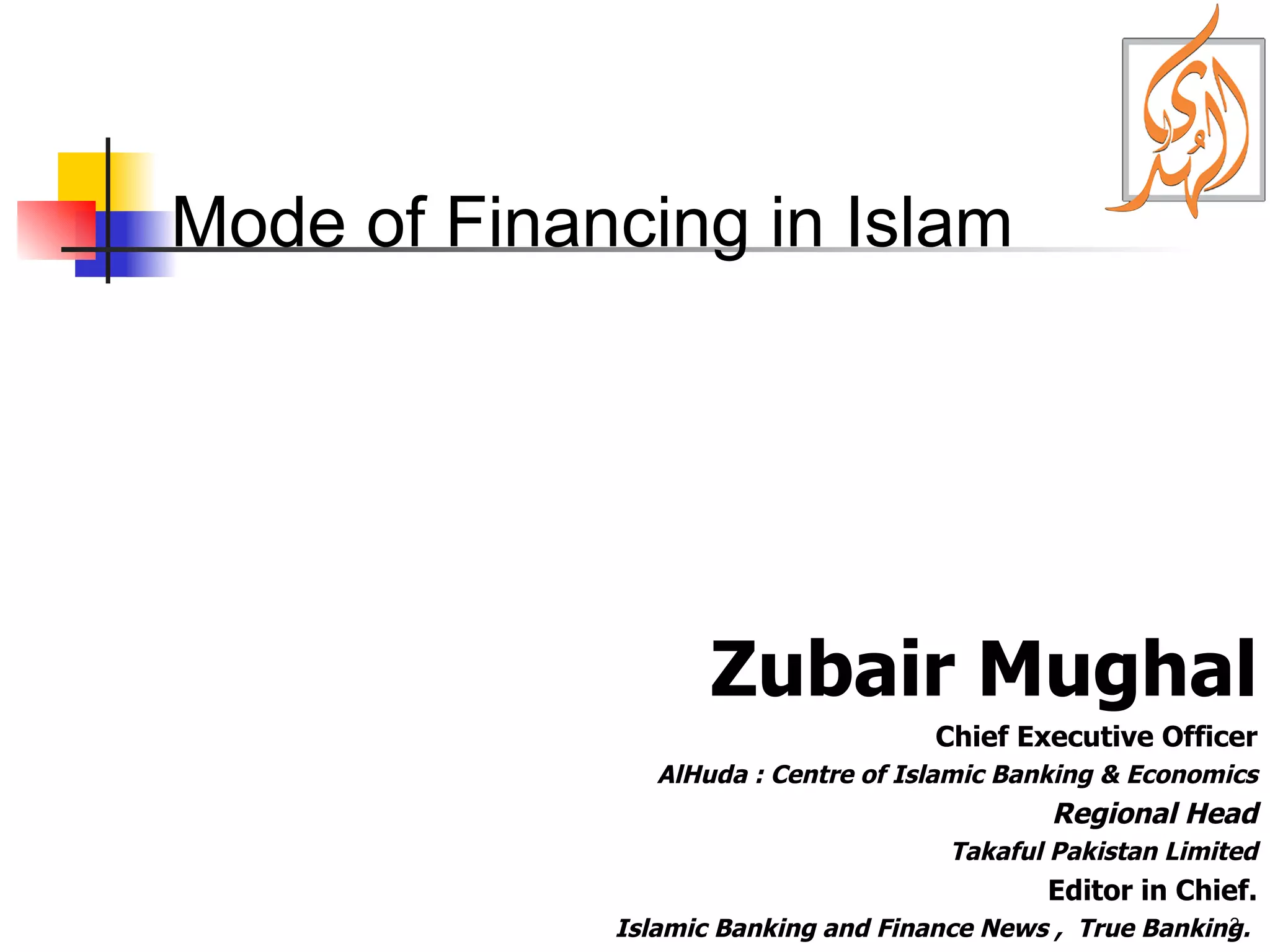 Islamic banking modes of financing | PPT