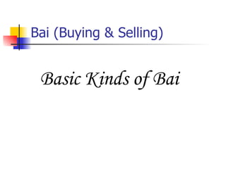 Islamic banking modes of financing | PPT