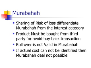 Islamic banking modes of financing | PPT