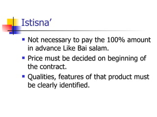 Islamic banking modes of financing | PPT