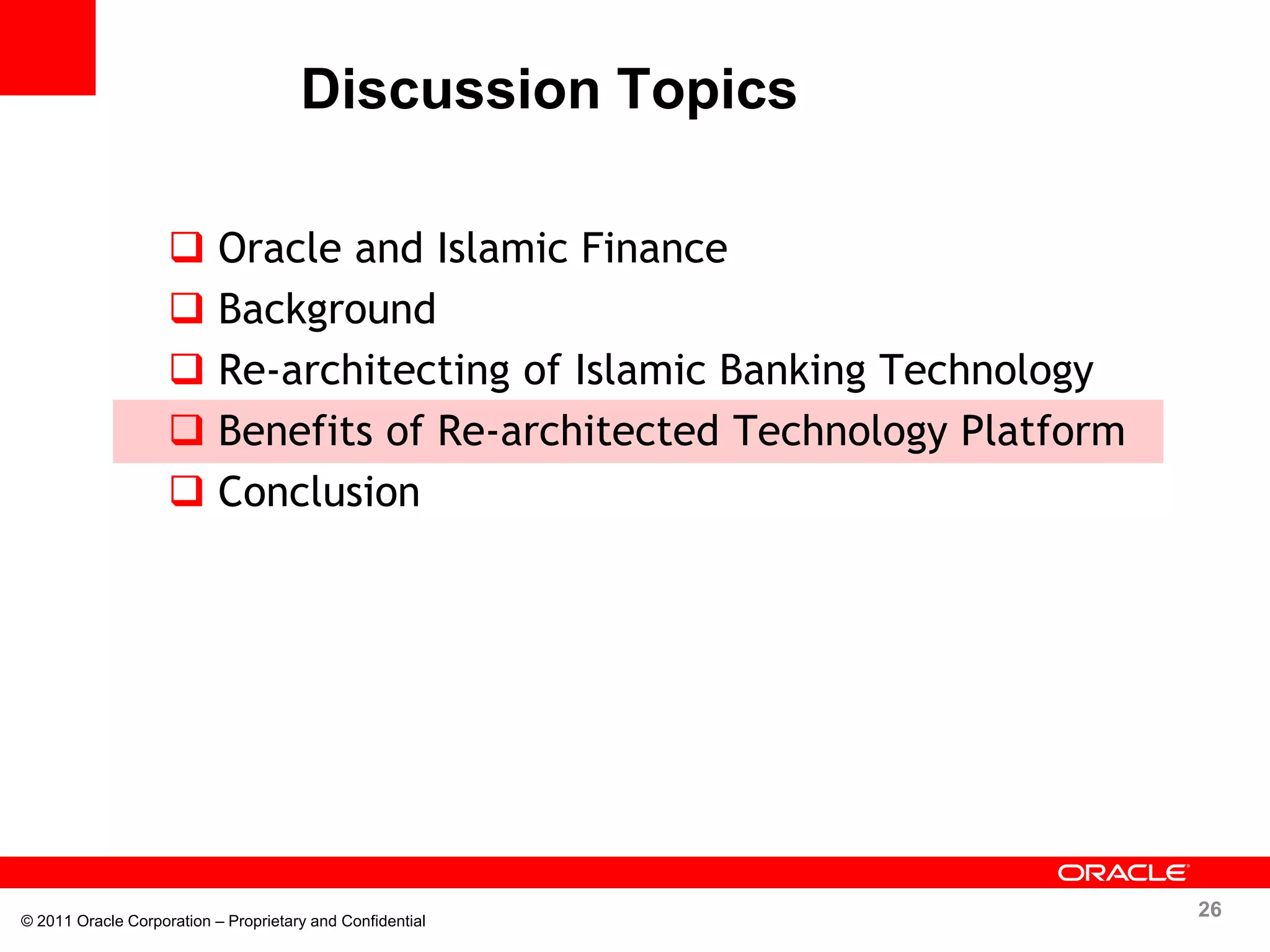 Islamic banking solution by oracle | PPTX