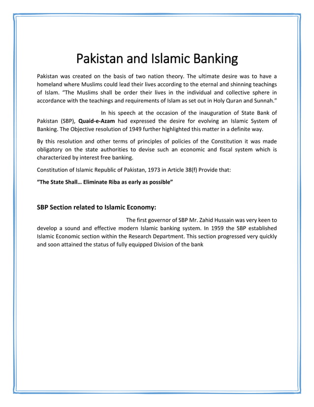 Islamic banking system | PDF
