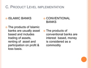 Islamic banks vs conventional banks | PPTX
