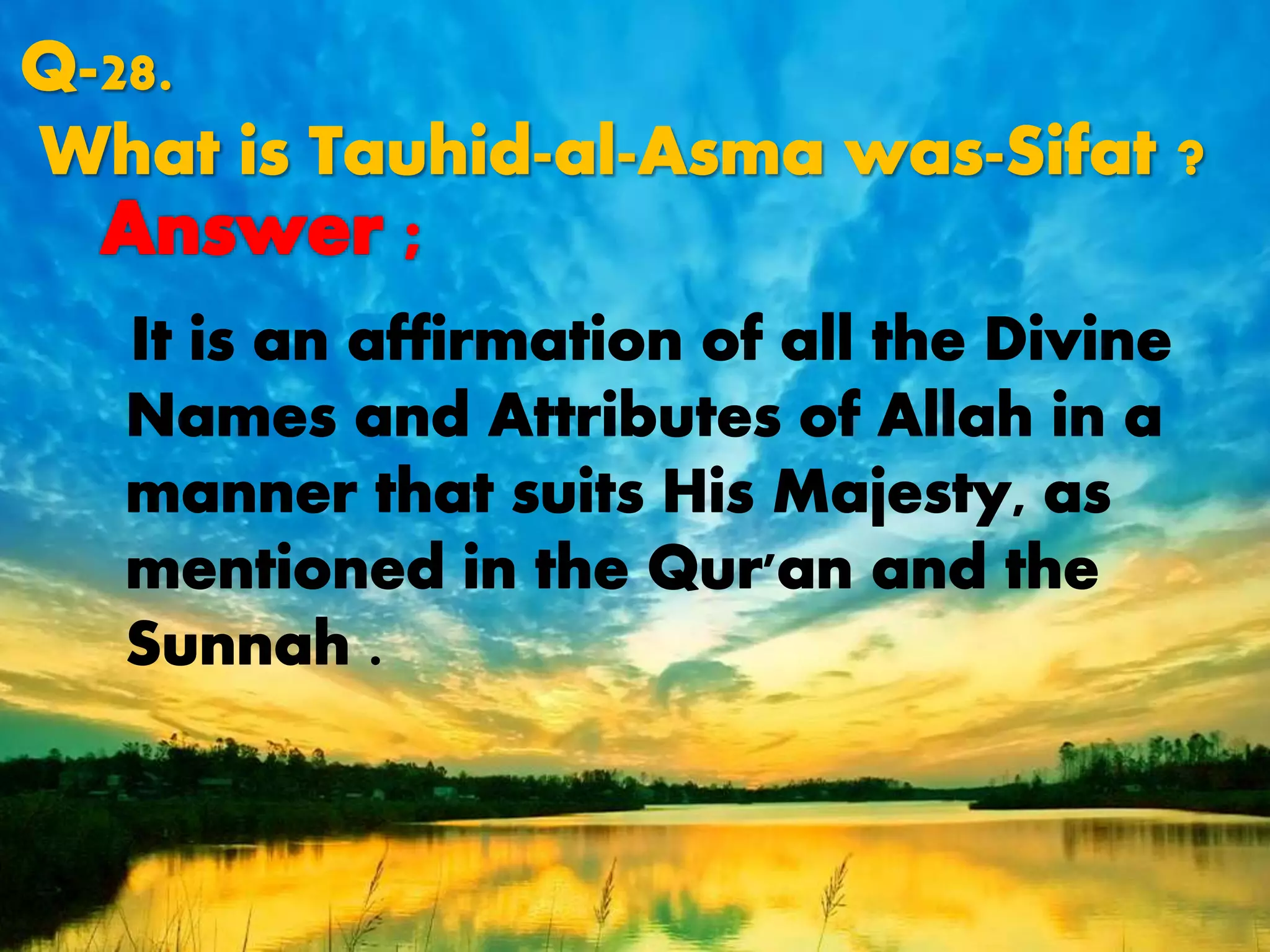 Islamic belief 50 questions | PPT