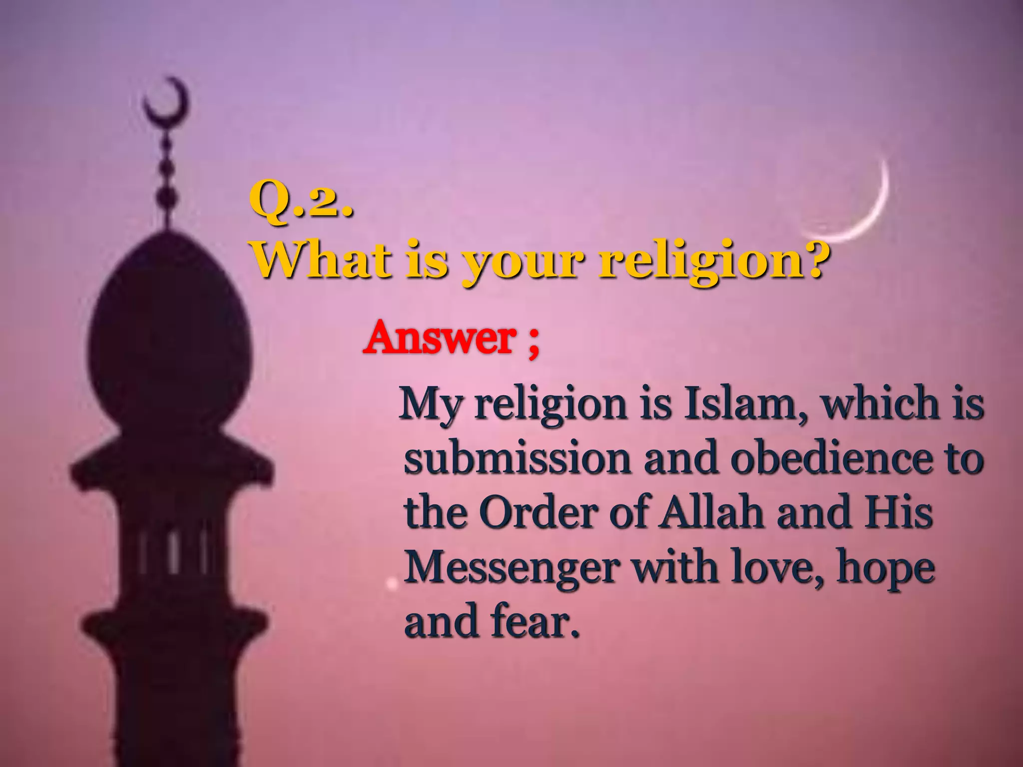 Islamic belief 50 questions | PPT