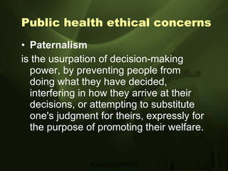 Islamic bioethical perspective_on_public health | PPT