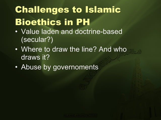 Islamic bioethical perspective_on_public health | PPT