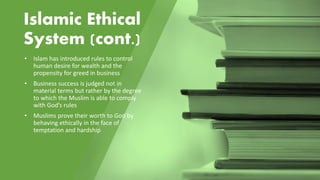 ISLAMIC BUSINESS IDEALS | PDF