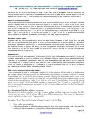 ISLAMIC BUSINESS MORAL PRINCIPLES | PDF