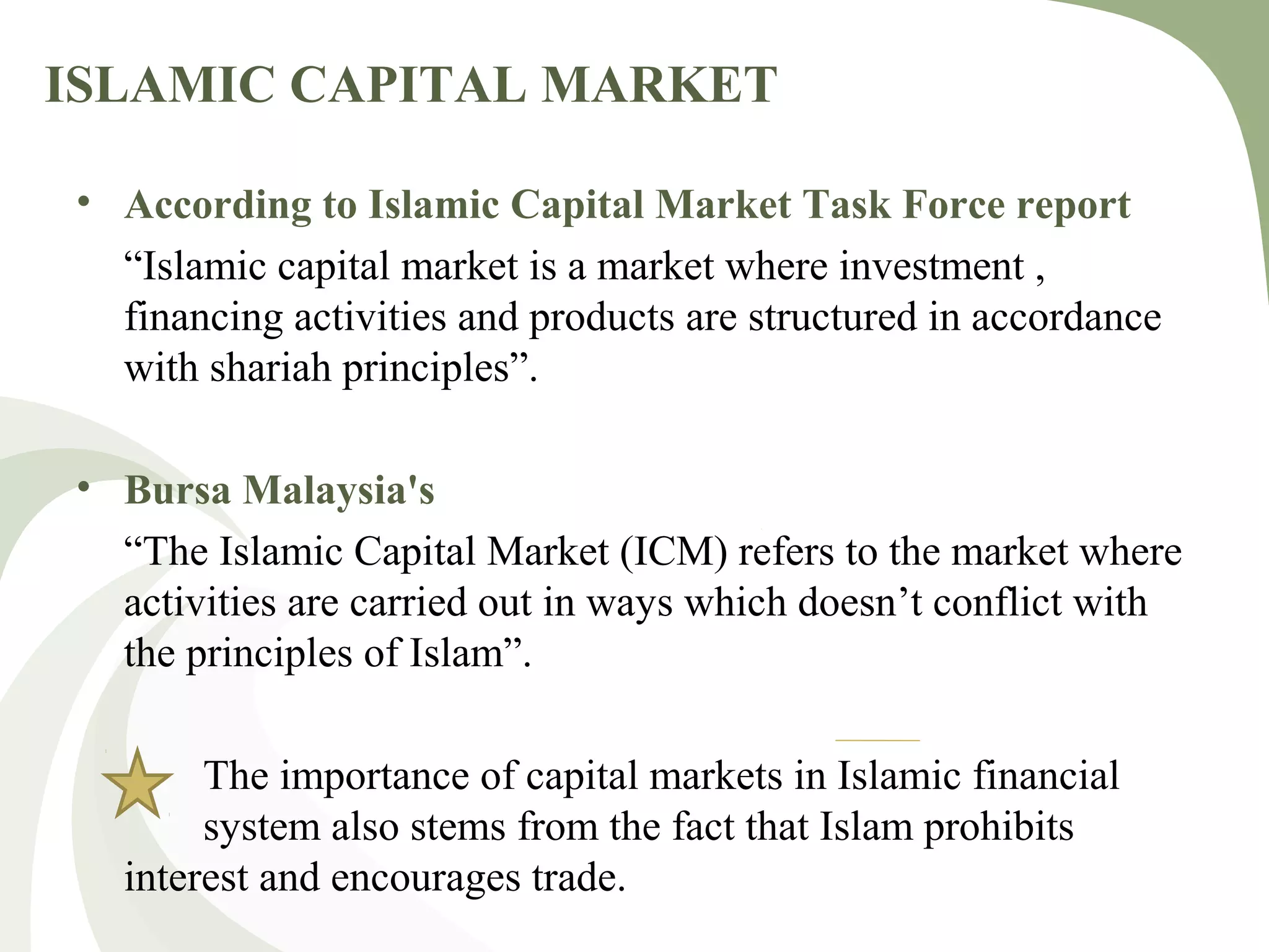 Islamic Capital Markets | PPT