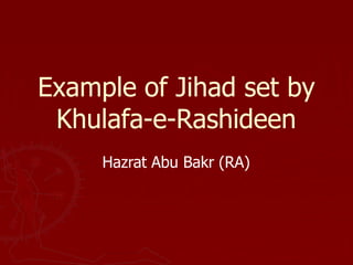 Islamic Concept of Jihad | PPTX