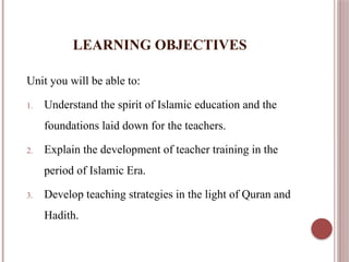 Islamic Concept of Teacher Taught.pptxh | PPTX