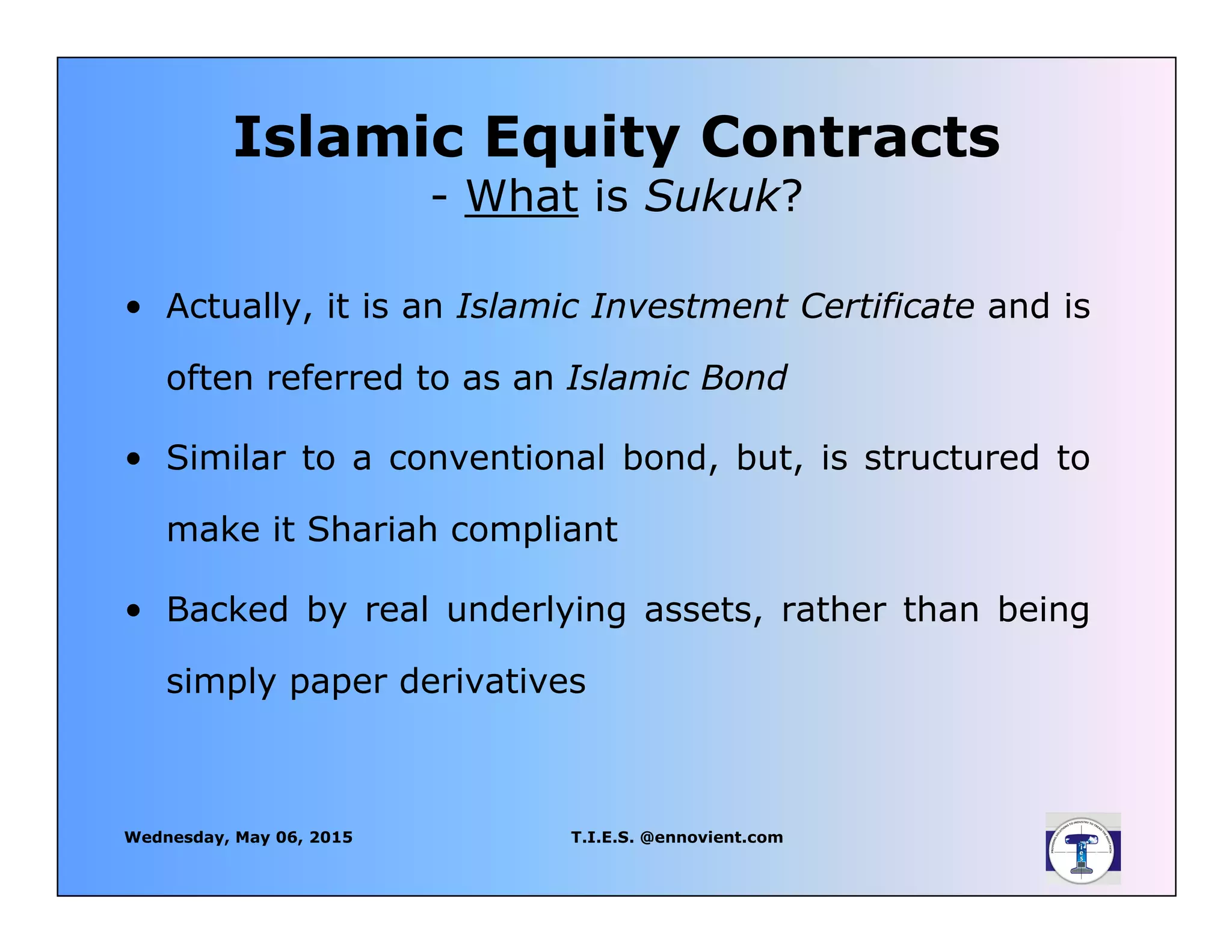 Fundamentals of Islamic Finance explained through Islamic Contracts ...