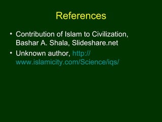 Islamic Contributions (Edited) | PPT