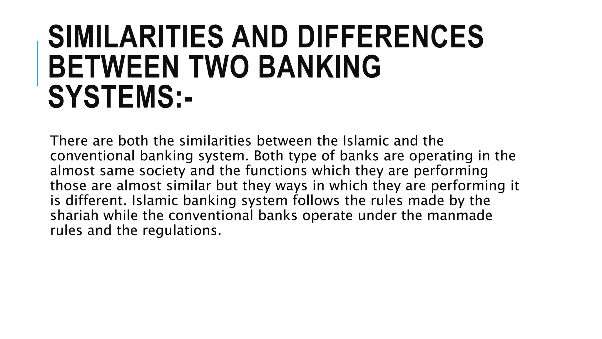 Islamic & conventional banking system | PPT