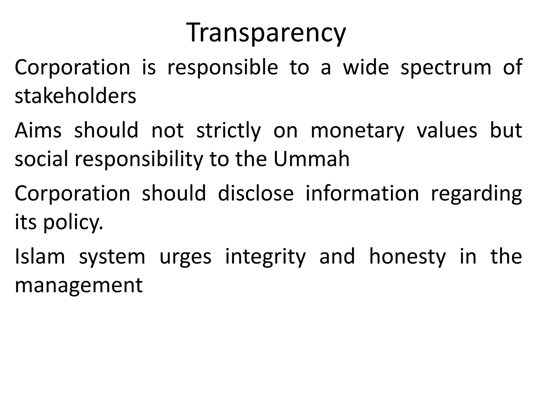 Islamic corporate governance chII | PPTX