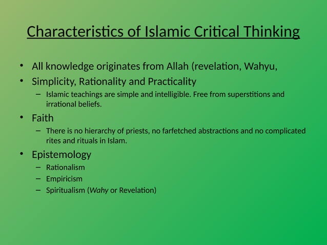 Islamic Critical Thinking How to Think Critically.pptx