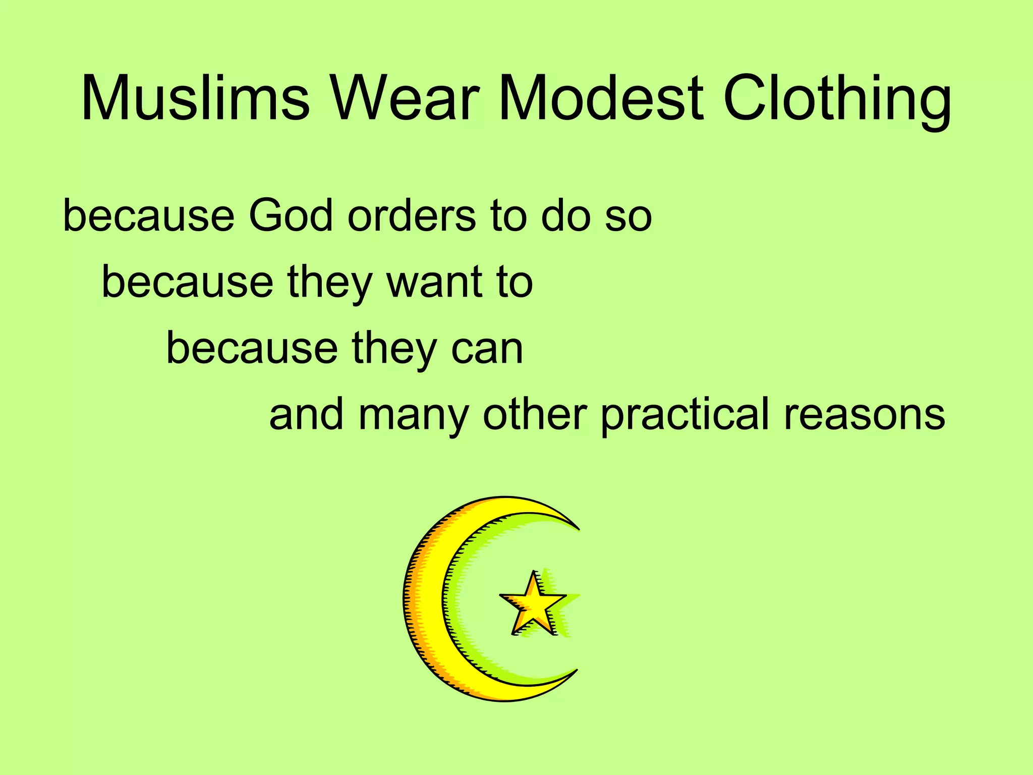 Islamic Dress Code | PPTX