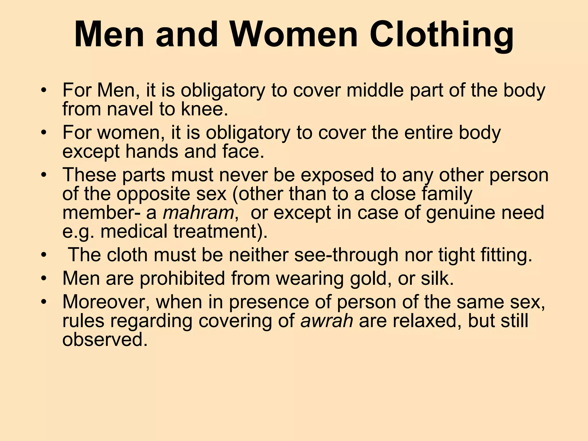 Islamic Dress Code | PPTX